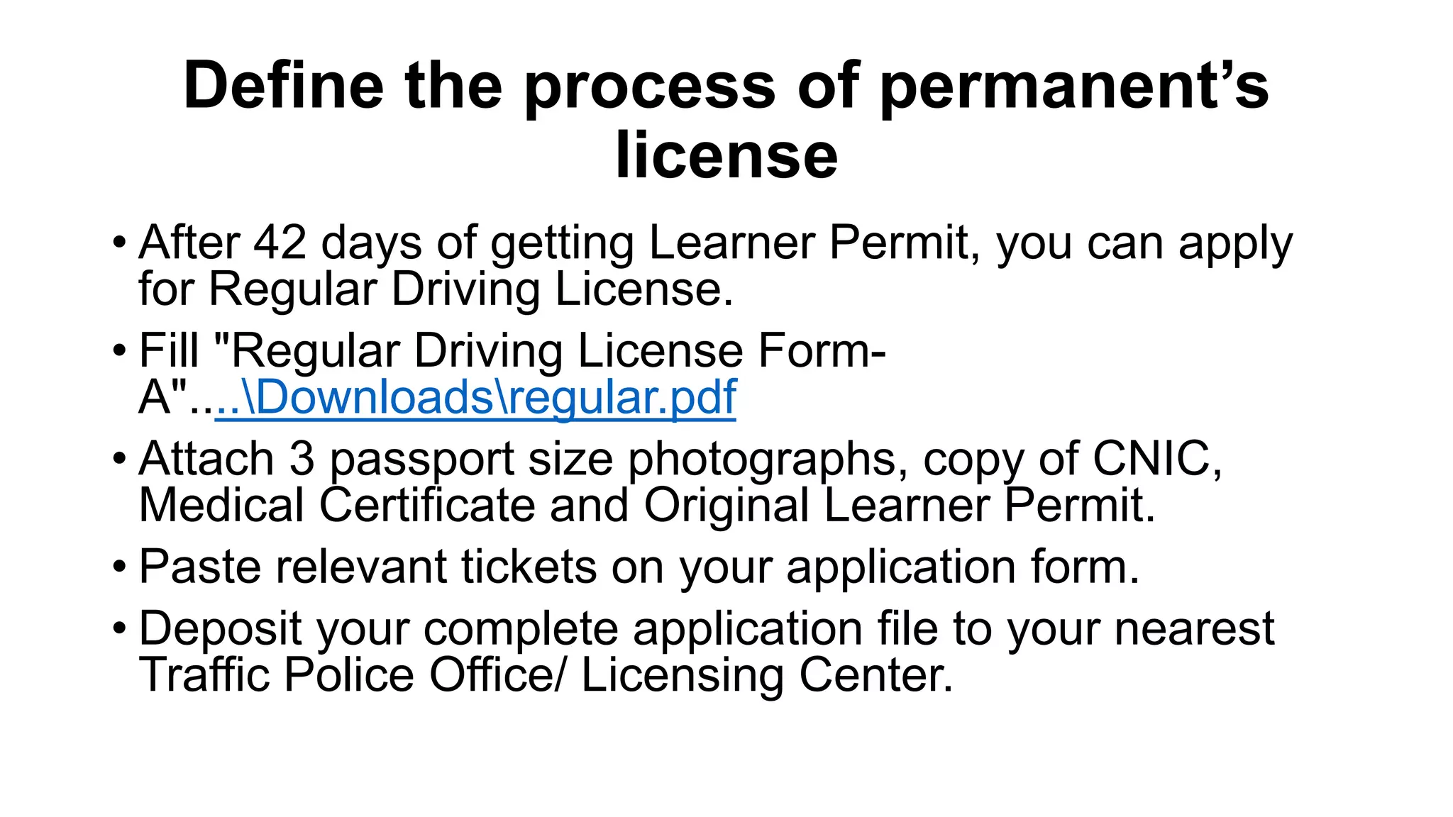 Licensing process in punjab qasim | PPTX