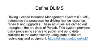 Licensing process in punjab qasim | PPTX