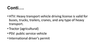 Licensing process in punjab qasim | PPTX