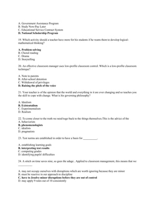 Licensure examination for teachers | DOCX