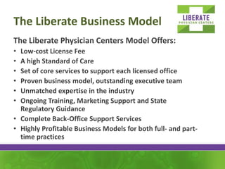Liberate Licensure summary 2017 | PPT