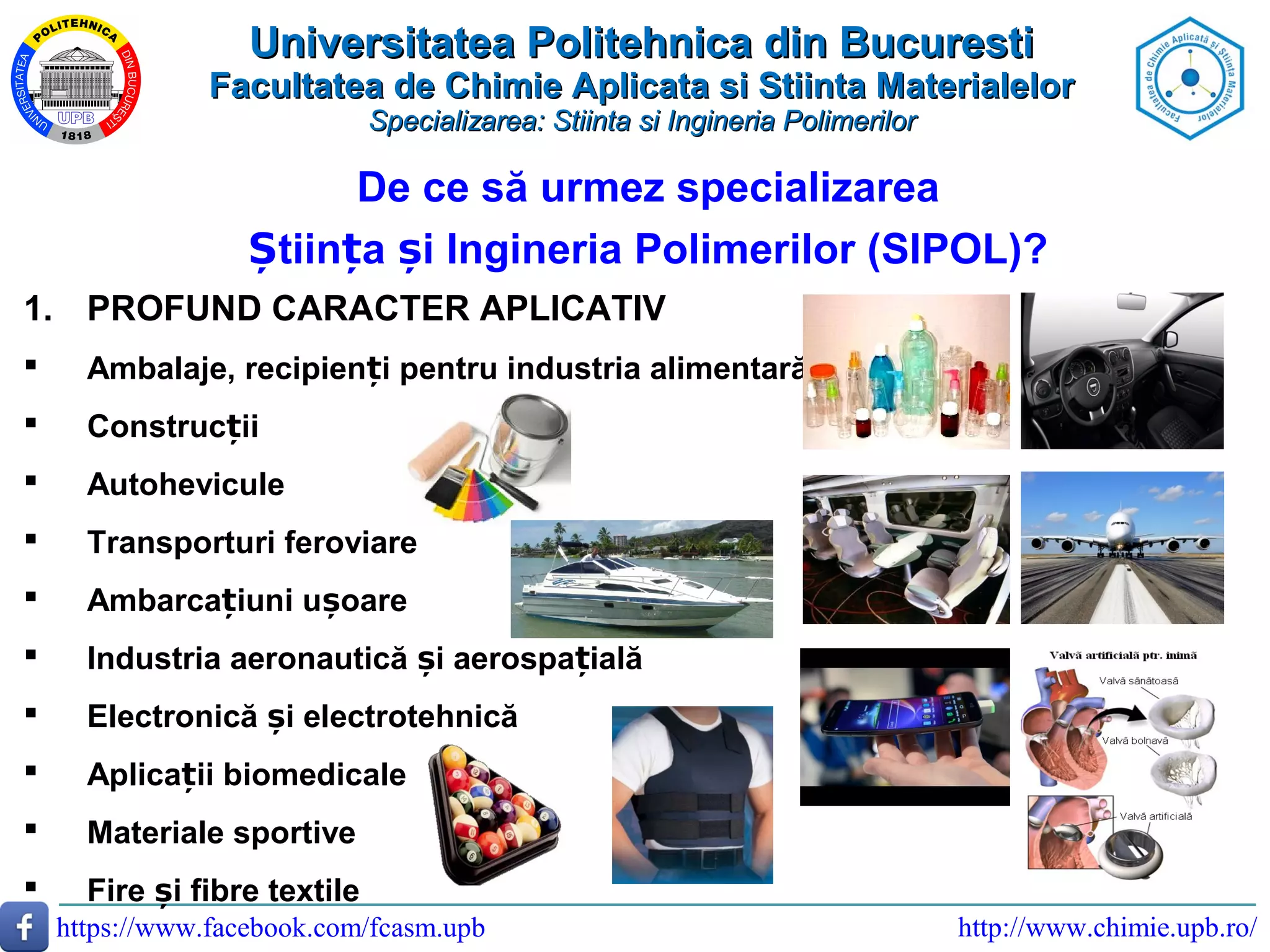 Stiinta si Ingineria Polimerilor | PPT