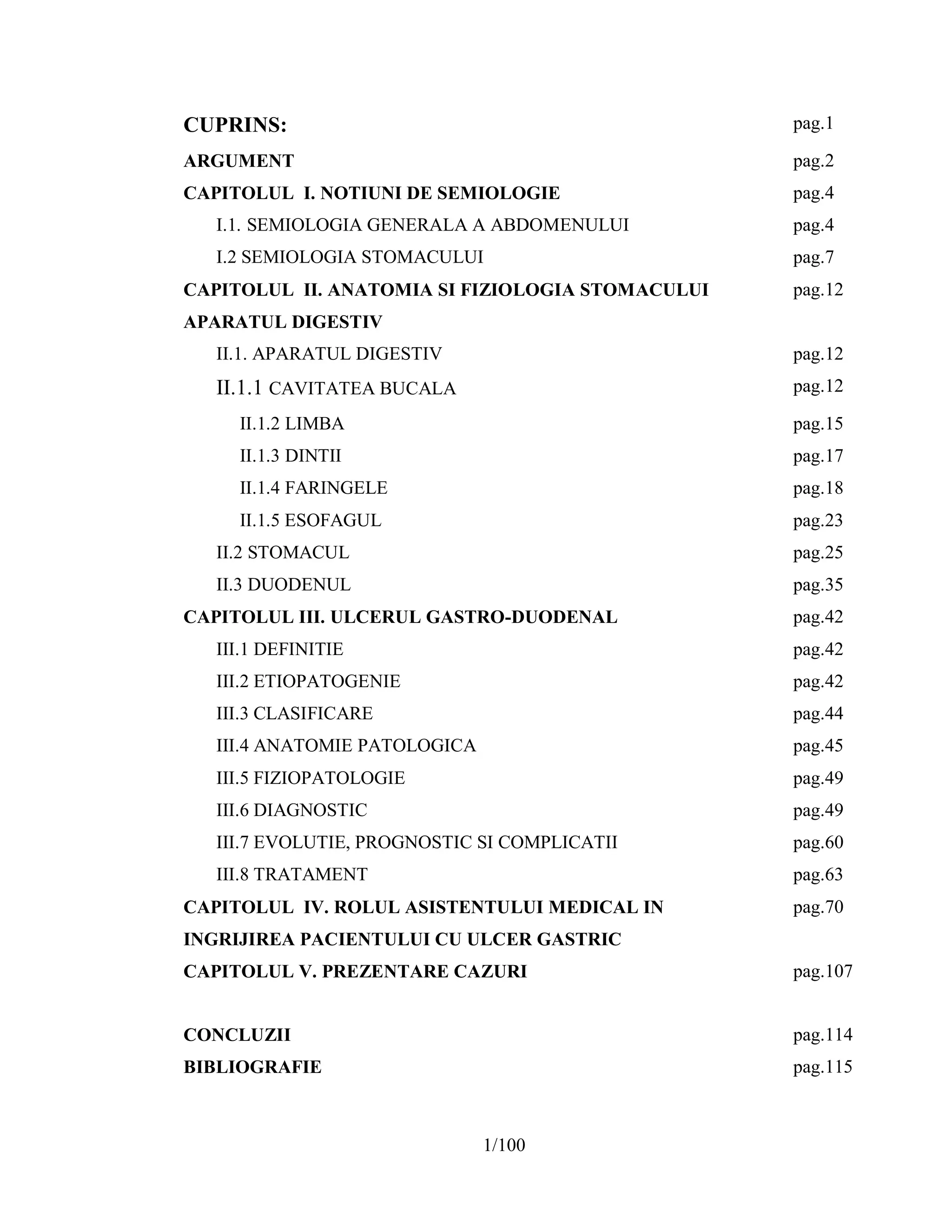 ROLUL ASISTENTULUI MEDICAL ȊN ȊNGRIJIREA PACIENTULUI CU ULCER GASTRO ...