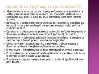 Licentierea Software | PPTX