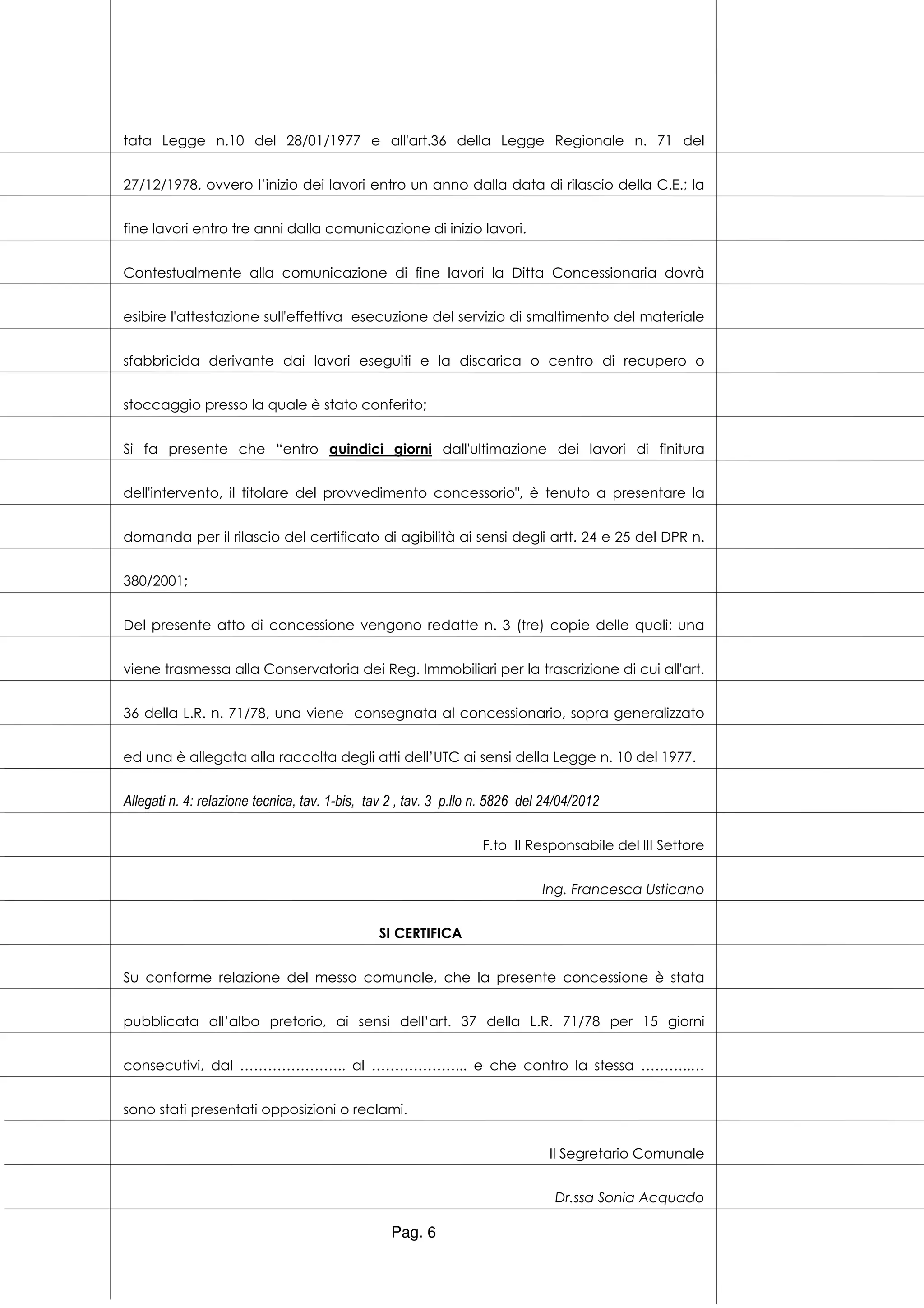 Licenza edilizia gradino puccio n 9 27 marzo 2013 particella 1913 1914 ...