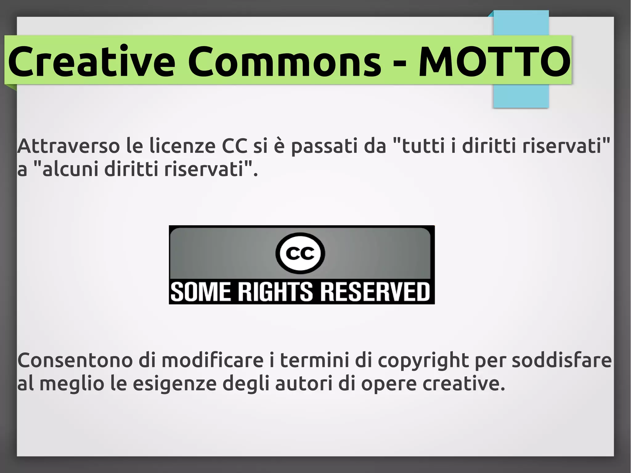 Licenze creative commons | PDF