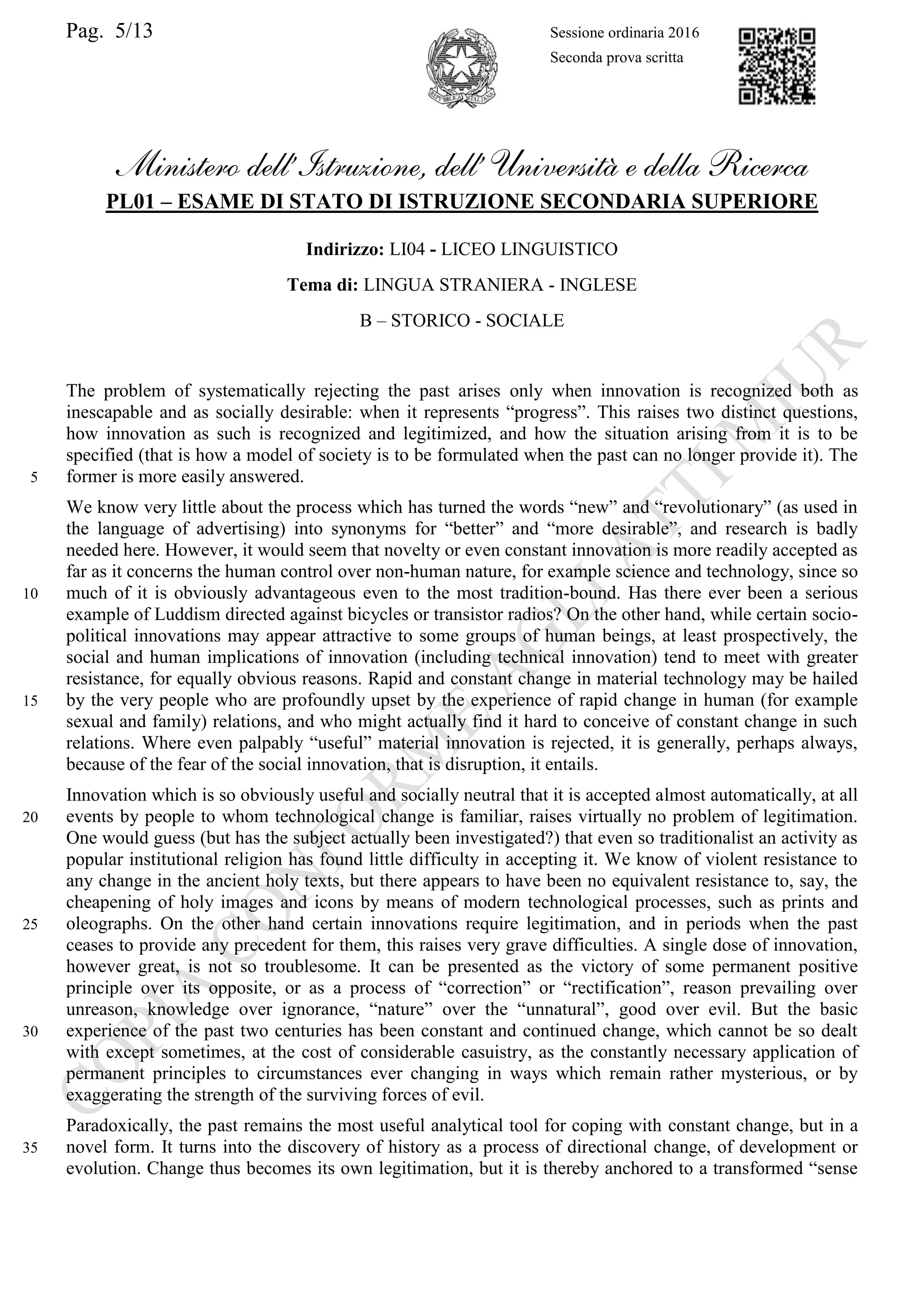 Liceo linguistico | PDF