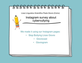Liceo p. giovio instagram survey | PPT
