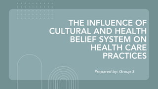 Powerpoint presentation about the influence of cultural and helath ...