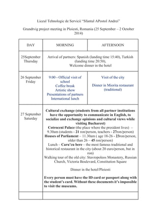 Liceul tehnologic de servicii | PDF