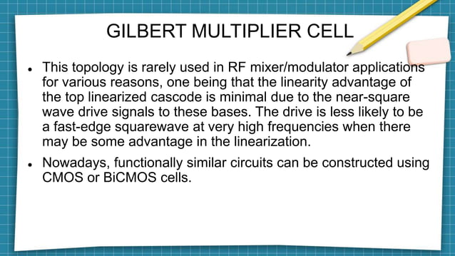 LIC Gowrishankar (Gilbert multiplier cell) (1).pptx