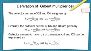 LIC Gowrishankar (Gilbert multiplier cell) (1).pptx