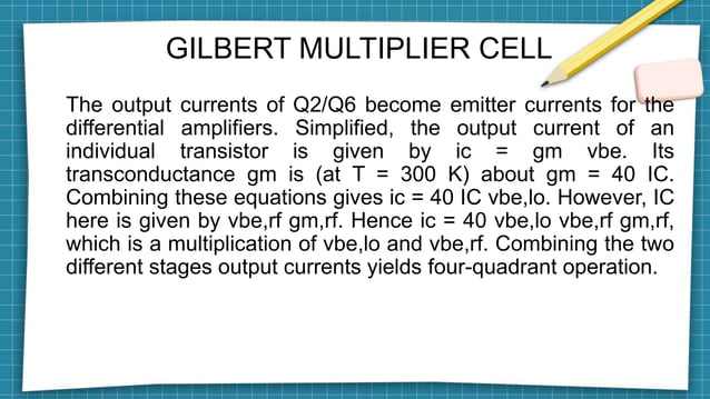 LIC Gowrishankar (Gilbert multiplier cell) (1).pptx