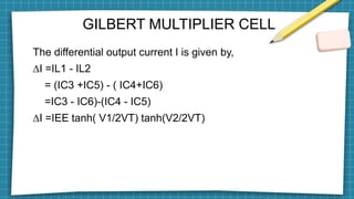 LIC Gowrishankar (Gilbert multiplier cell) (1).pptx
