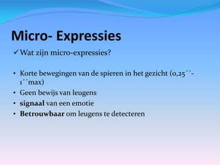 Lichaamstaal 07112013 | PPT