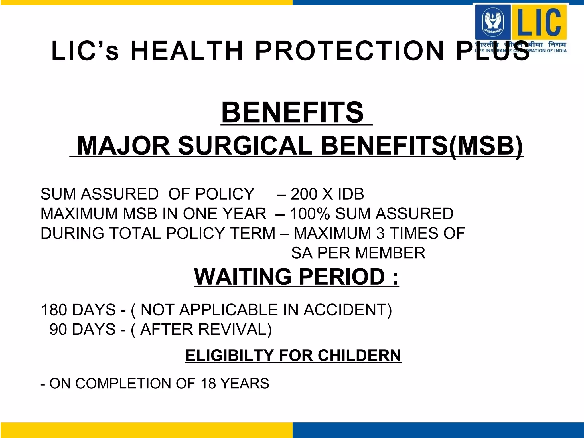 Lic health protection plus 902 | PPT