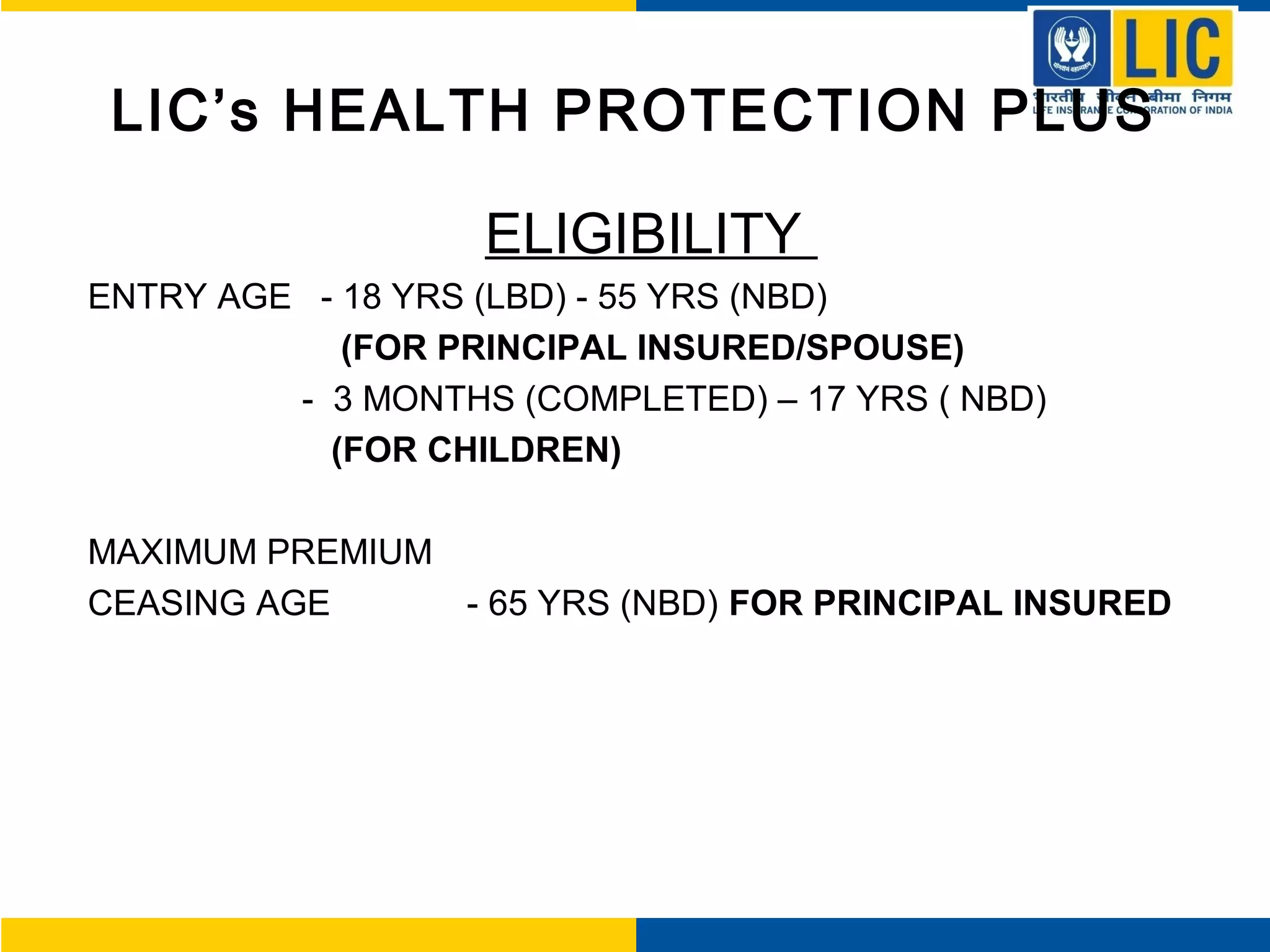 Lic health protection plus 902 | PPT