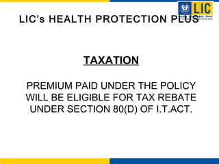 Lic health protection plus 902 | PPT