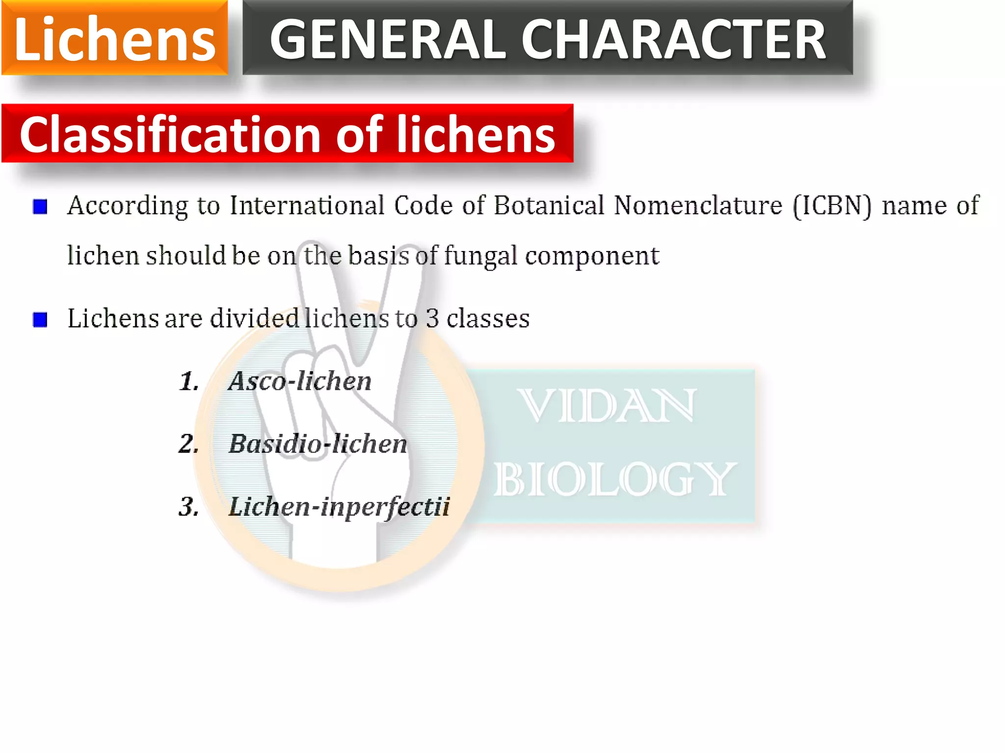 Lichens and its types | PDF