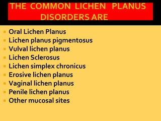 Ayurvedic Treatment for Lichen Planus , PLEVA , Lichen Simplex , LPP ...