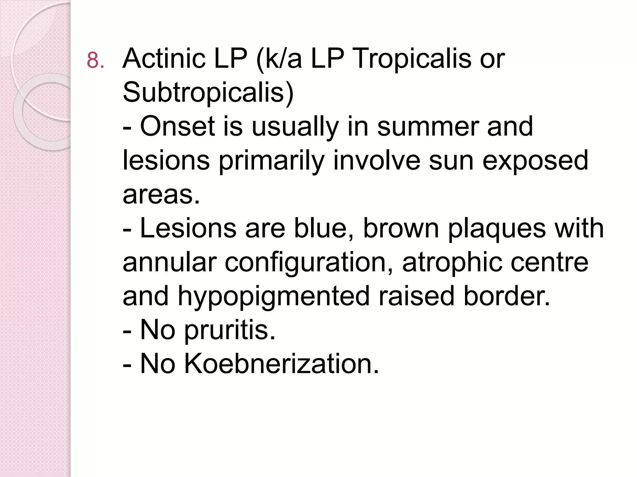 Lichen planus by Dr. Kriti Maheshwari | PPTX