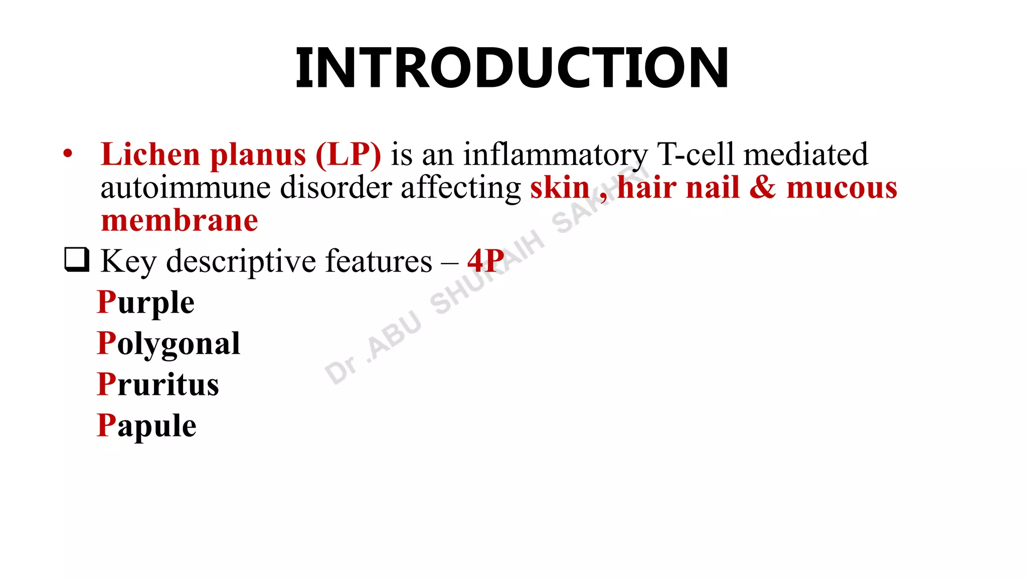 Lichen planus | PPTX