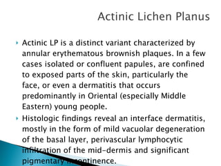 Actinic lichen planus | PPT