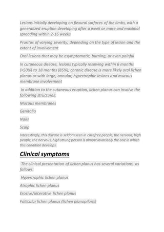 Lichen planus | DOCX
