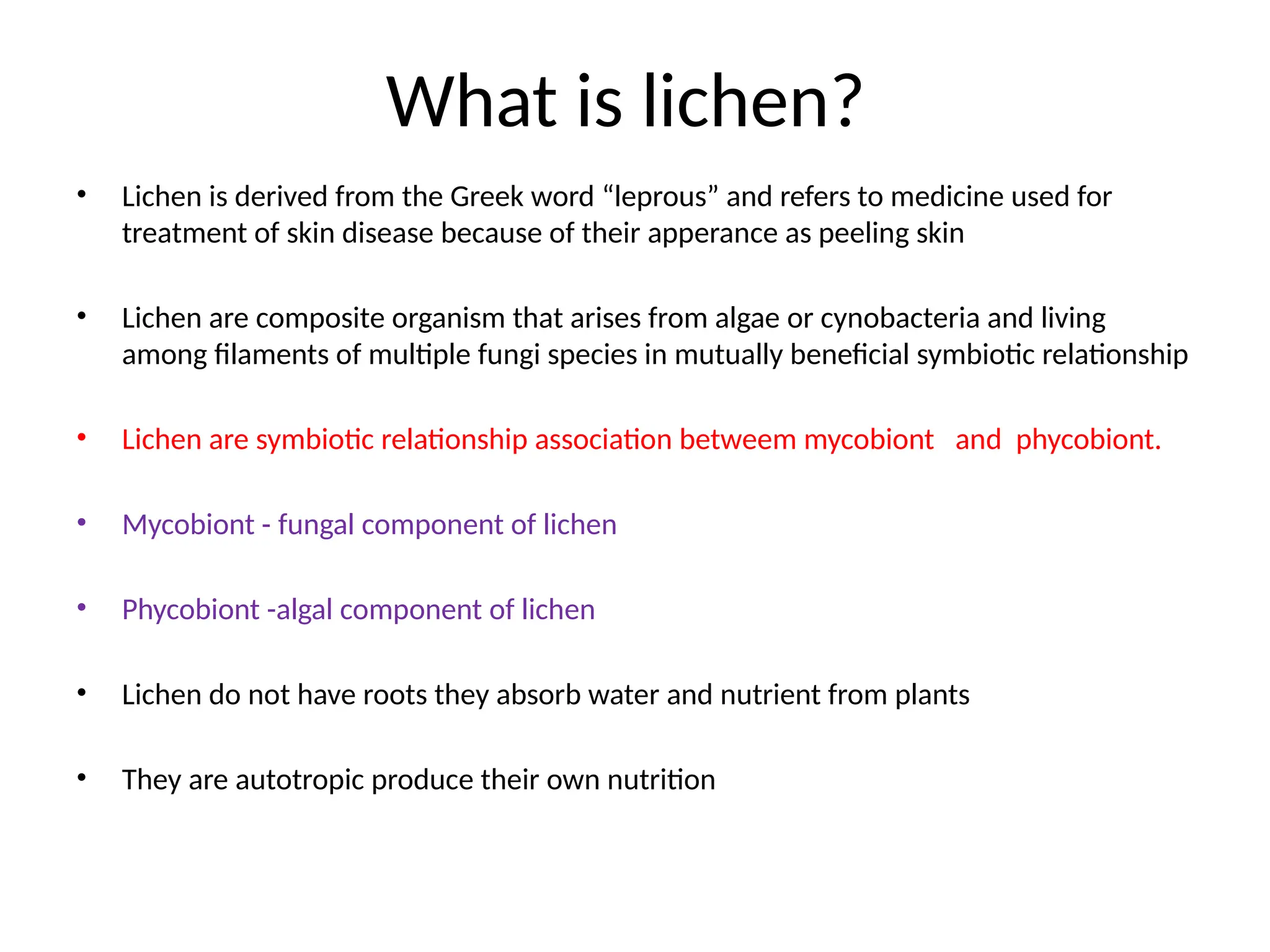 lichen and it's morphology and reproduction | PPT