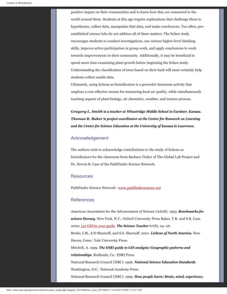 Lichens As Bioindicators | PDF