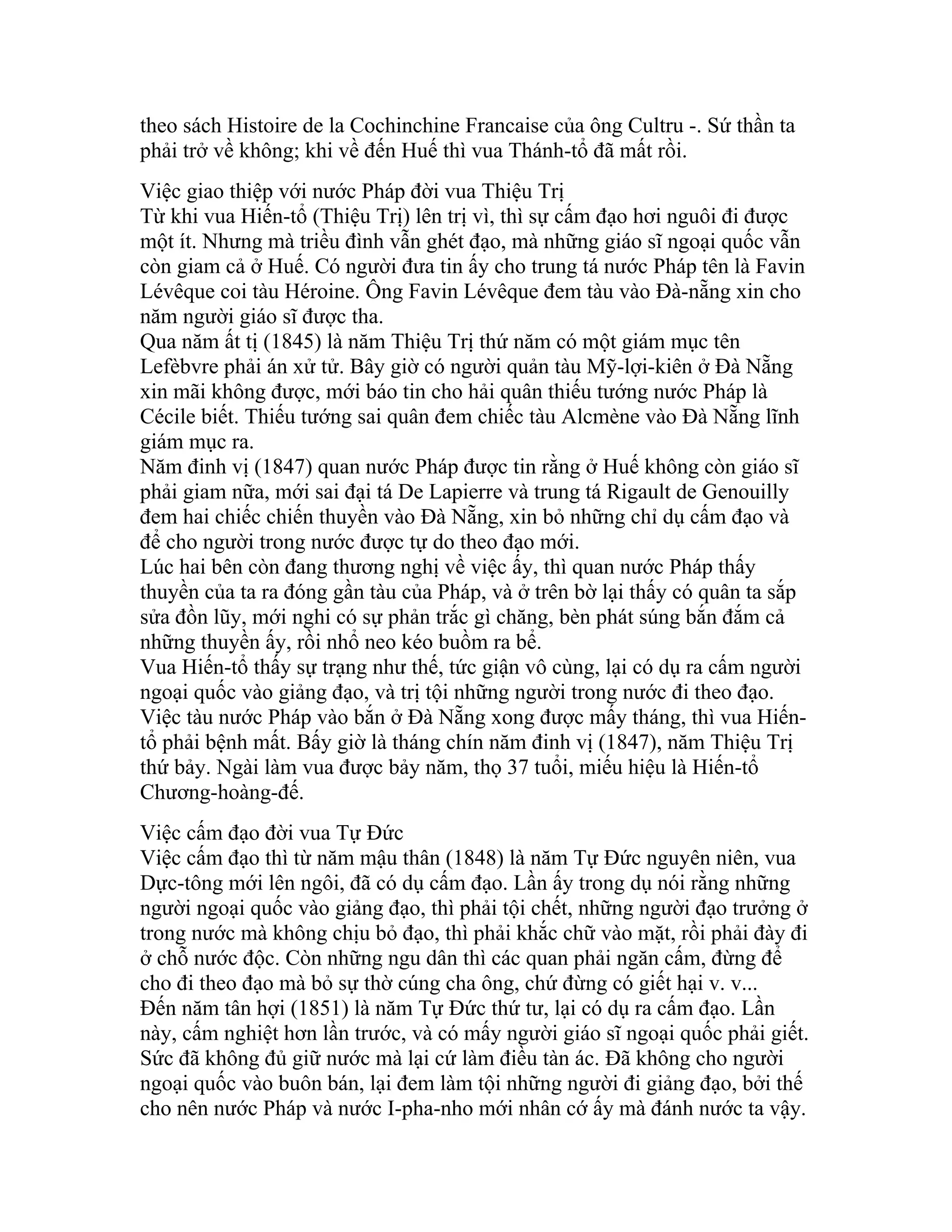 Lich su co doc giao viet nam | PDF