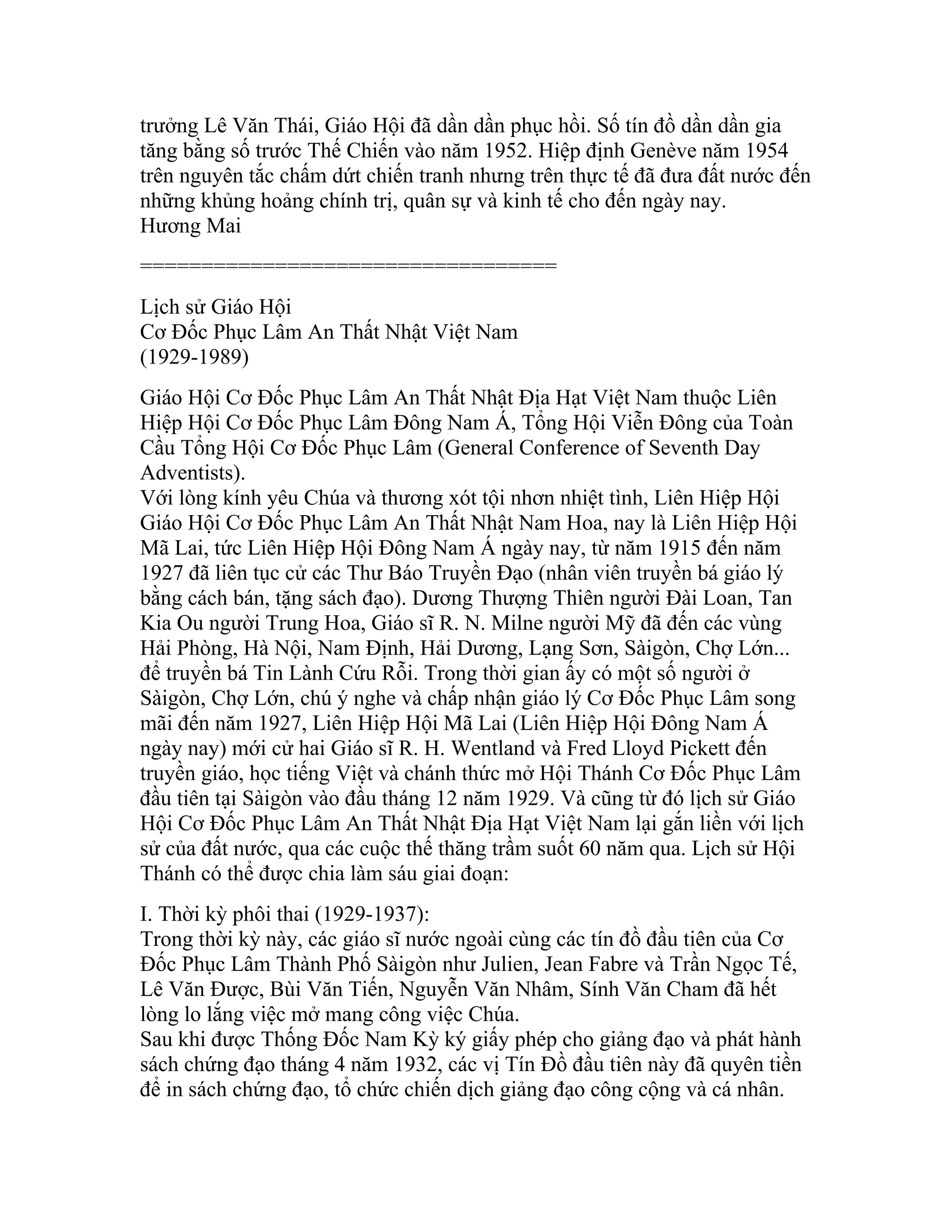 Lich su co doc giao viet nam | PDF