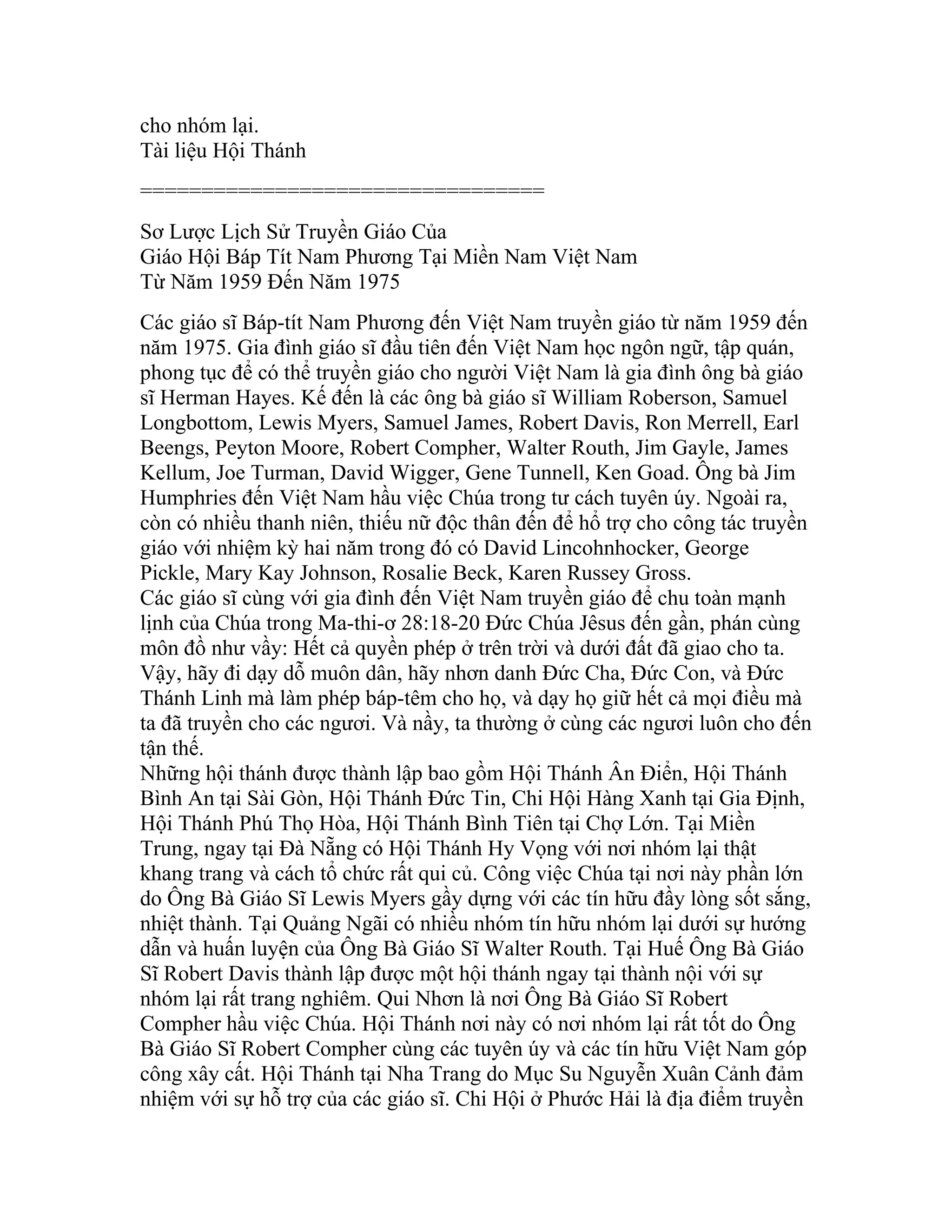 Lich su co doc giao viet nam | PDF