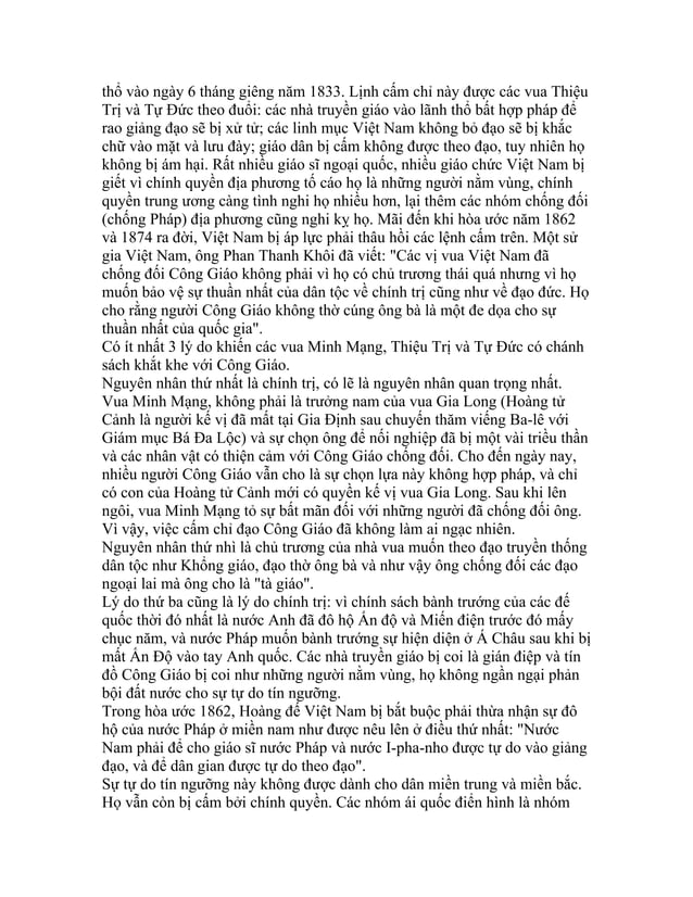 Lich su co doc giao viet nam | PDF