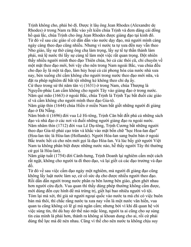 Lich su co doc giao viet nam | PDF