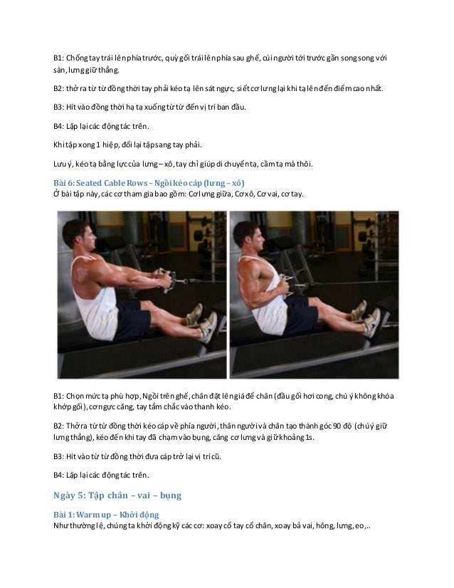Lich Tap Gym 6 Buoi 1 Tuan Hieu Qua