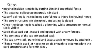 Lichtenstein hernioplasty surgery ppt.pptx