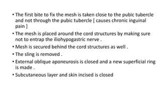 Lichtenstein hernioplasty surgery ppt.pptx