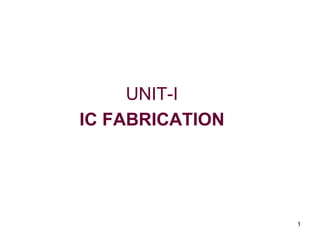 Lic ic fabrication | PPT