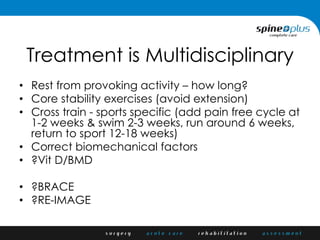 Pars defects and spondylolisthesis | PDF