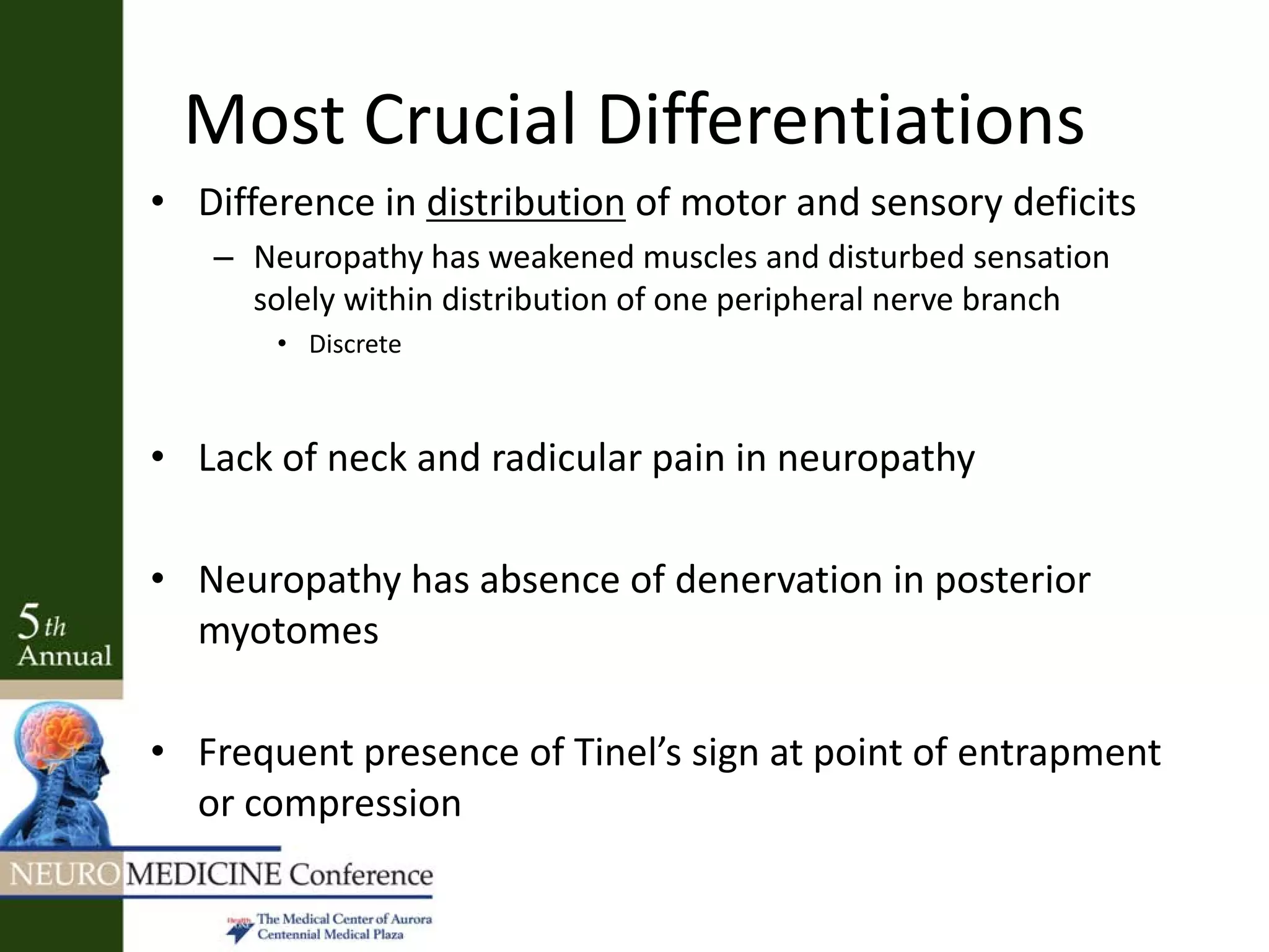 Radiculopathy vs peripheral neuropathy | PDF