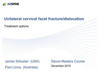 Unifacet dislocation MRI | PPT