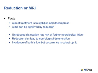 Unifacet dislocation MRI | PPT