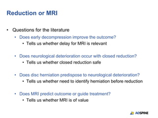 Unifacet dislocation MRI | PPT