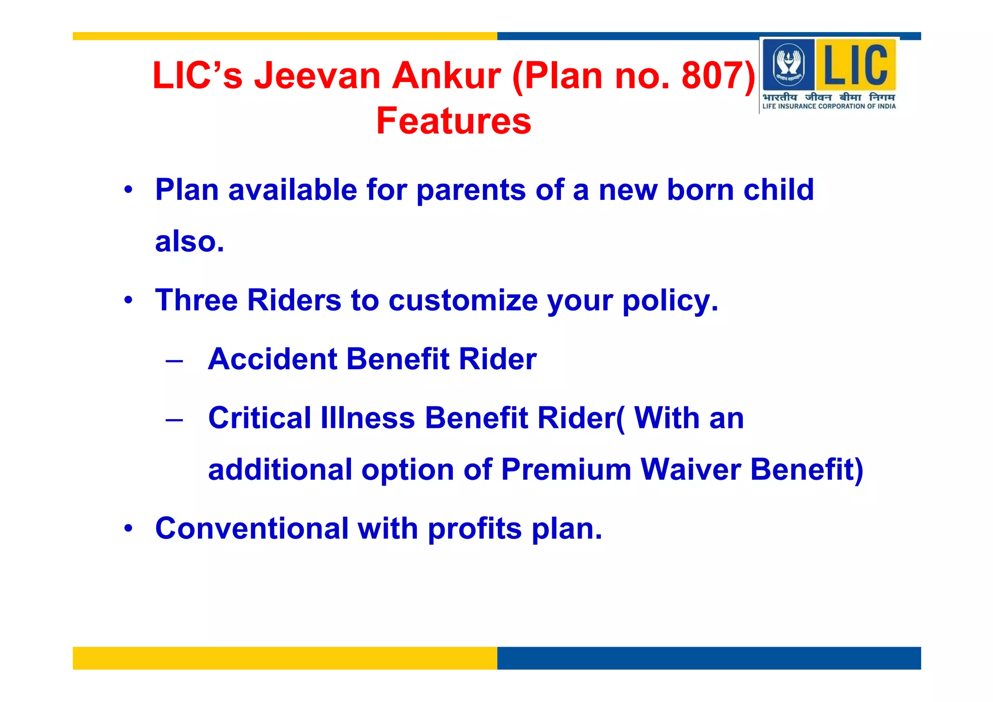 Lic jeevan ankur ppt - emotional atyachar | PDF