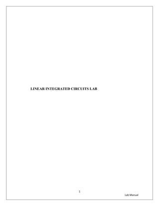 Lic lab manual | PDF
