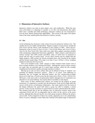 An Overview of Interactive Surfaces: Applications, Sensors, and ...