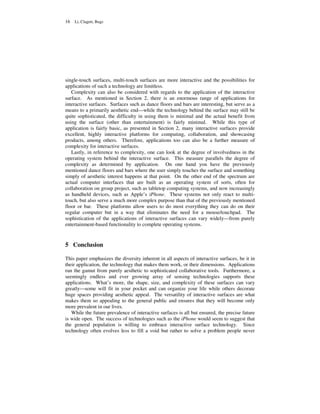 An Overview of Interactive Surfaces: Applications, Sensors, and ...
