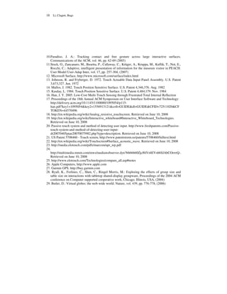 An Overview of Interactive Surfaces: Applications, Sensors, and Dimensions | PDF