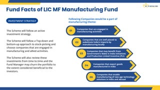 LIC MF Manufacturing Fund PPT presentation | PPT
